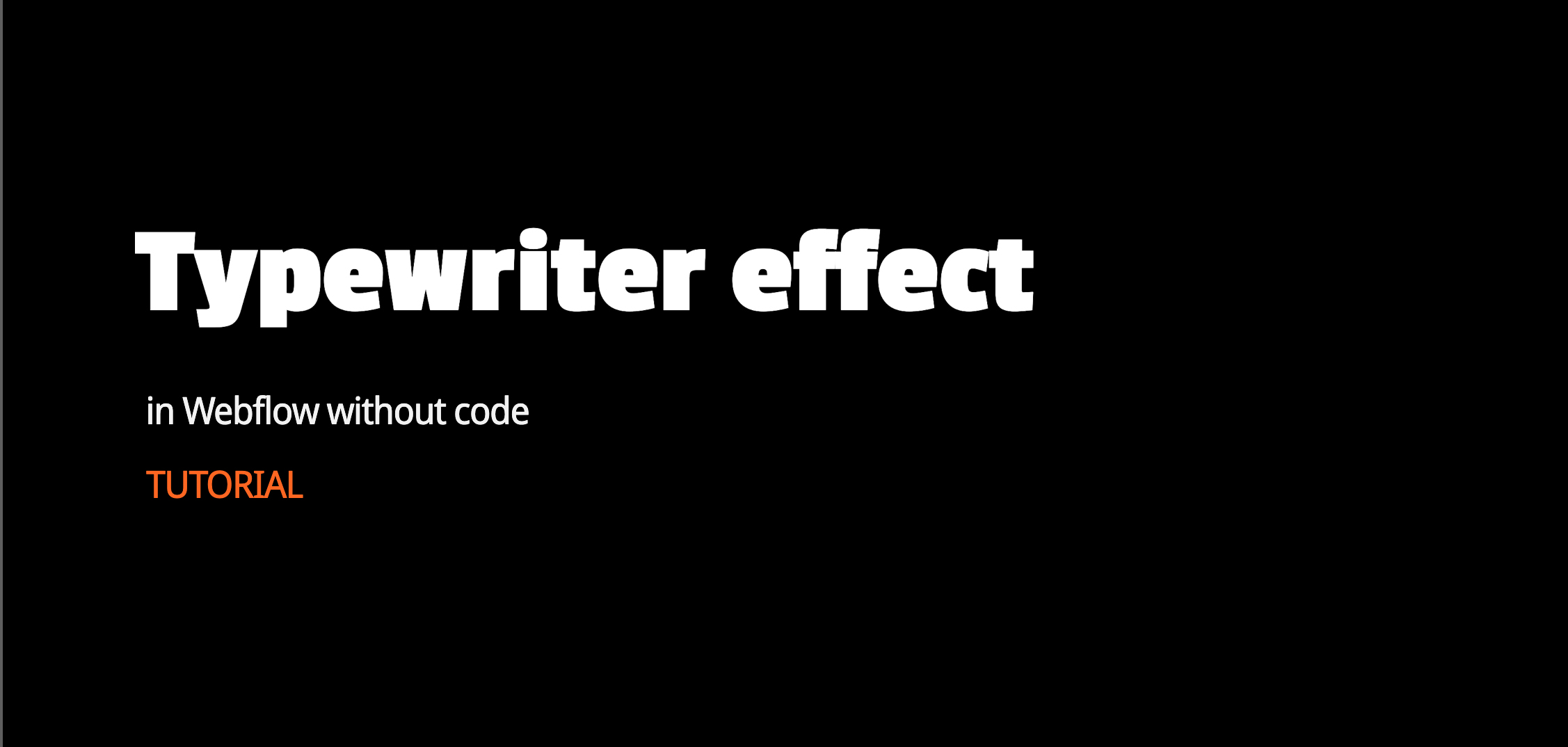 Create a typewriter effect in webflow without using custom code : TUTO - Animations ...